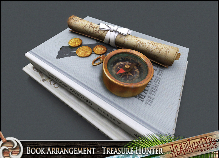 Second Life Marketplace - HeadHunter's Island - Book arrangement ...