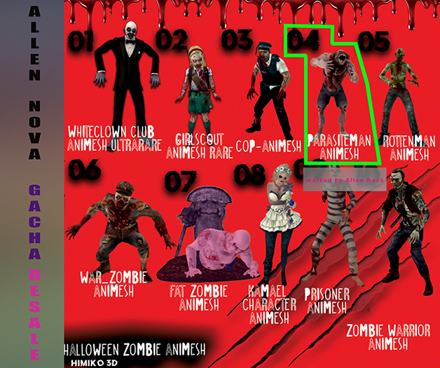 Second Life Marketplace - 04-HIMIKO 3D Parasite Man Animesh