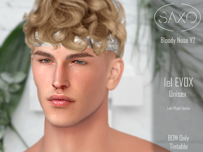 Second Life Marketplace - SAXO - Bloody Nose V2 lel EVOX (Tintable+BOM)