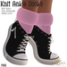 Second Life Marketplace - BoM Pink ANKLE SOCKS & ROLLED CUFFS (Boxed)