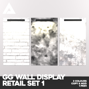 Second Life Marketplace - [ALPHA] GG Wall Display Retail FATPACK Set 1 ...