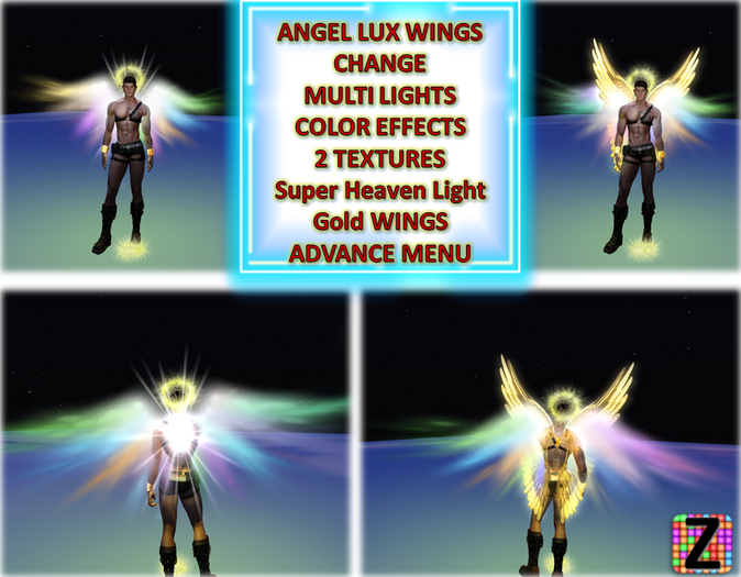 Second Life Marketplace - Angel Super Wings Multi-Light Change NEW - V ...