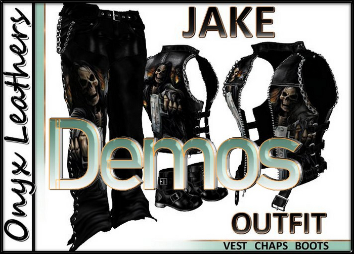 Second Life Marketplace - Demos for JAKE Reaper vest chaps boots outfit