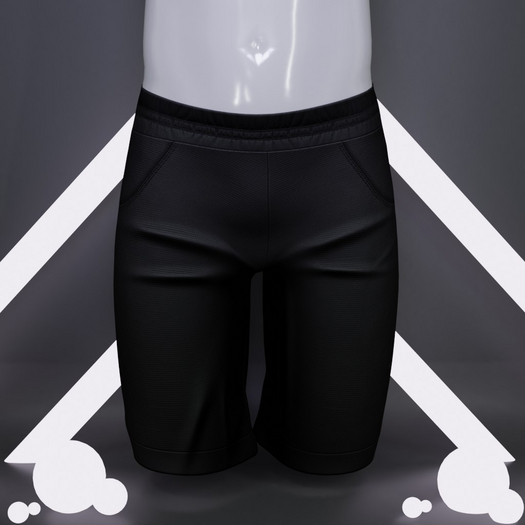 Second Life Marketplace - RUFF - Landon Shorts - Black