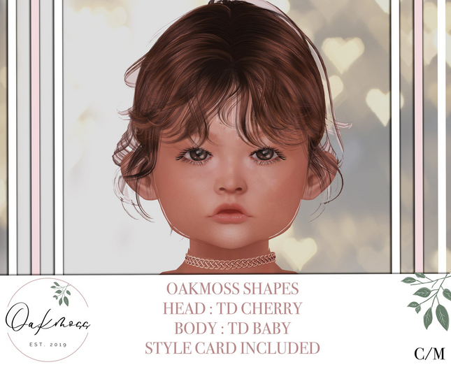 Second Life Marketplace - Oakmoss shapes ~ TD Cherry ~ Shape 1