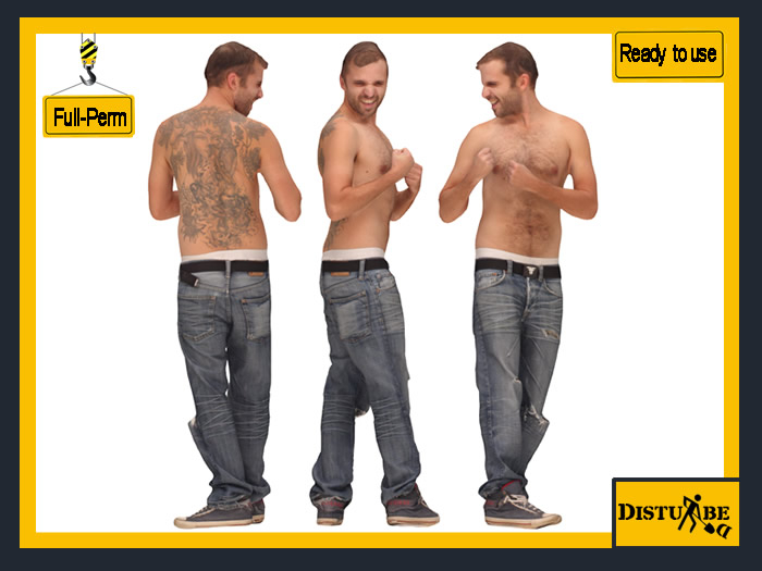 Second Life Marketplace - ::DisturbeD:: Kendric Tattoo Guy Character ...