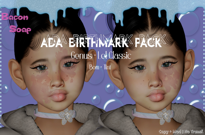 Second Life Marketplace - [BS] Ada Birthmark Pack - Genus/Lel Classic