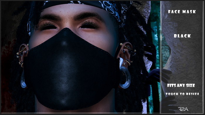 Second Life Marketplace - R2A-FACE MASK BLACK