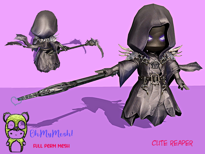 Second Life Marketplace - OhMyMesh! Cute Reaper - Full Perm Mesh