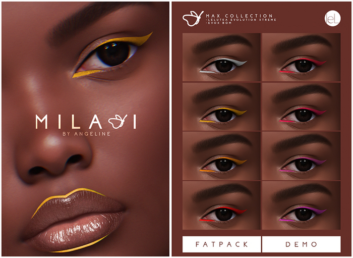 Second Life Marketplace - MILANI Cosmetics "Max" Eyeshadow (DEMO)
