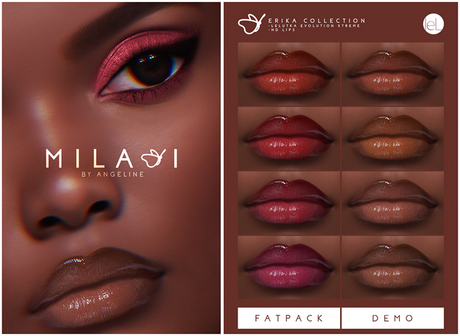 Second Life Marketplace - MILANI Cosmetics "Erika" Lips (FATPACK)
