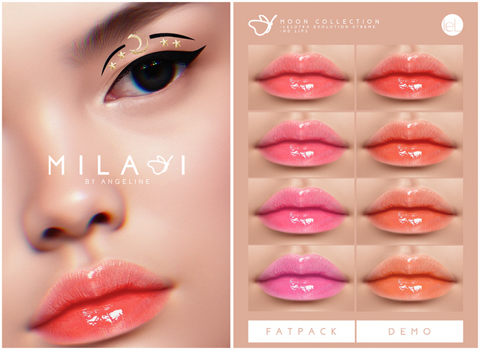 Second Life Marketplace - MILANI Cosmetics "Moon" Lips (DEMO)