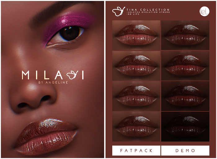 Second Life Marketplace - MILANI Cosmetics "Tina" Lips (DEMO)