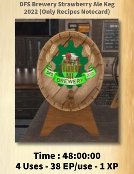 Second Life Marketplace - DFS Brewery Strawberry Ale Keg 2022