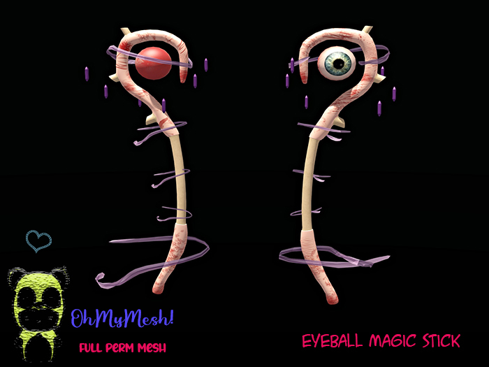 Second Life Marketplace - OhMyMesh! Eyeball Magic Stick - Full Perm Mesh
