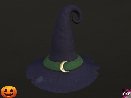 Second Life Marketplace - CMP - Crescent Moon Witch Hat