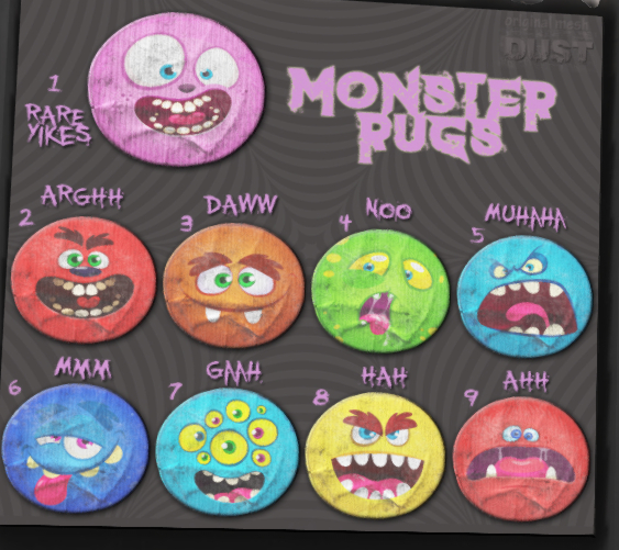 Second Life Marketplace - 1 DUST: Monster Rug YIKES RARE