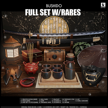 Second Life Marketplace - BAMSE : Bushido FULL SET W/RARES