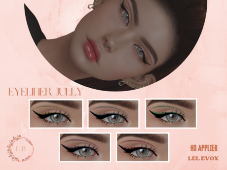Second Life Marketplace - Laura Beauty - Eyeliner Jully - LeL EvoX - Unpack