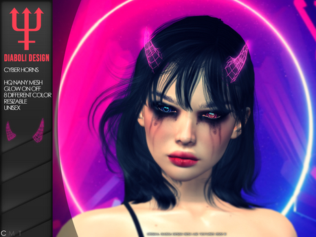 Second Life Marketplace - DIABOLI DESIGN - CYBER HORNS PROMO*