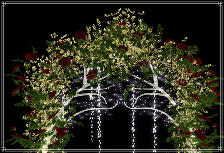 Second Life Marketplace - Motion & Leaves-Ravishing Red Rose Arch*