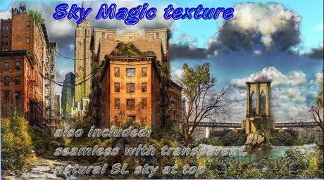 Second Life Marketplace - Apocalyptic city skyline, dark, lost dead ...