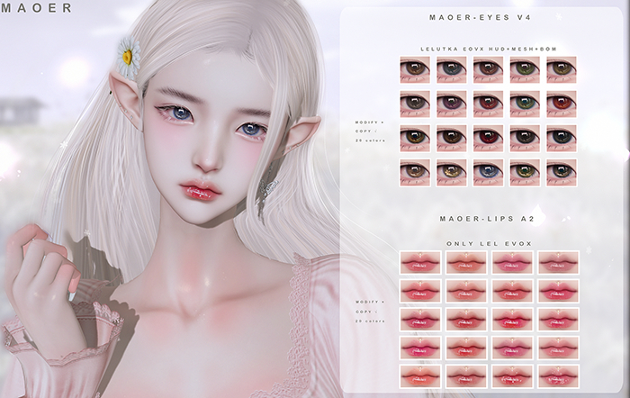 Second Life Marketplace - MAOER-EYES V4+MAOER-LIPS A2