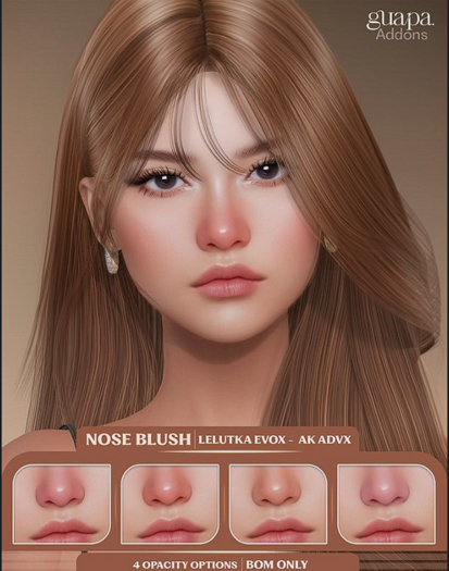 Second Life Marketplace - {Guapa} - Nose Blush (Lel Evox- AK ADVX)