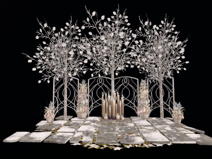 Second Life Marketplace - MC Gentle White Christmas Small Garden RESIZE ...