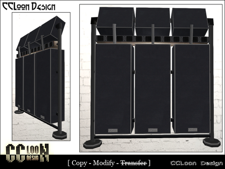 Second Life Marketplace - CCLoon Design - Stage Speaker Stack CCL007A