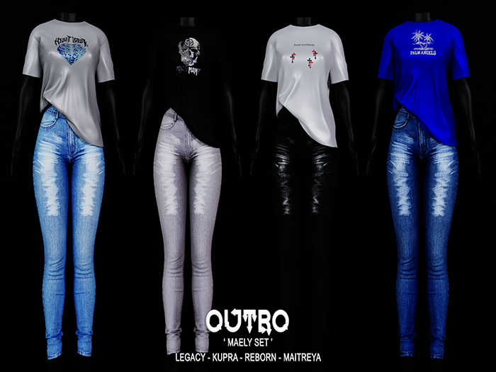 Second Life Marketplace - OUTRO - Maely Jeans ( Light Blue )