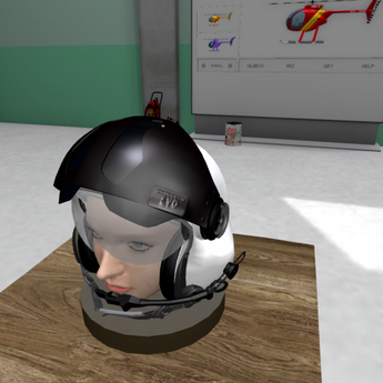Second Life Marketplace - Evolution GTFO Helicopter Pilot Helmet