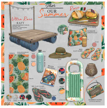 Second Life Marketplace - ..::THOR::.. His Flip Flops Tropical