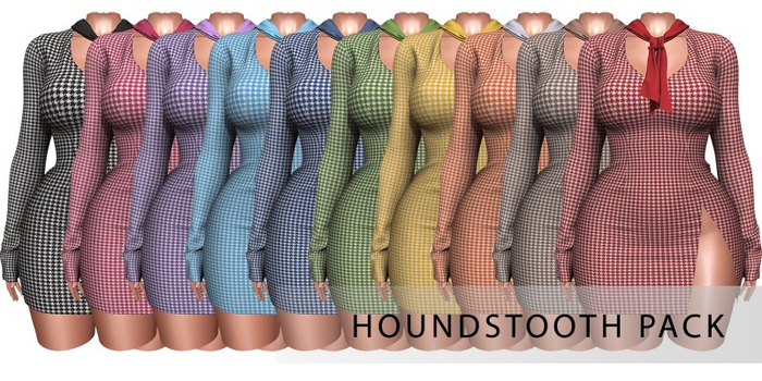 Second Life Marketplace - Lilleth Mills x BITTER - Houndstooth Pack ...