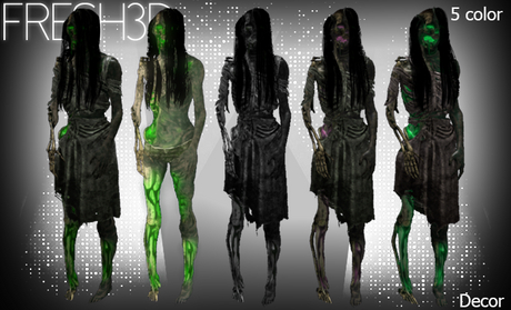 Second Life Marketplace - FRESH3D Toxic zombie girl