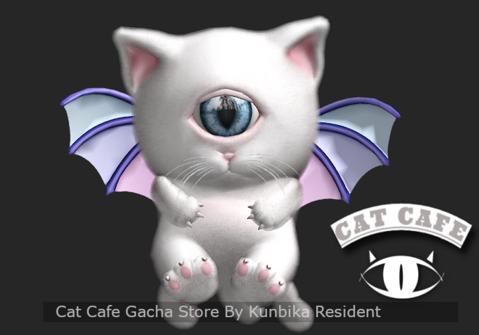 Second Life Marketplace - SEmotion Libellune Cyclops Cat RARE [White ...