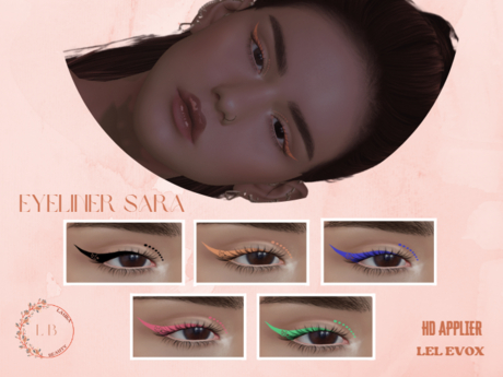 Second Life Marketplace - Laura Beauty - Eyeliner Sara - LeL EvoX - Unpack