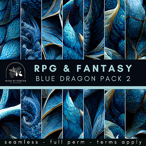 Second Life Marketplace - Made by Porter - RPG Blue Dragon 2