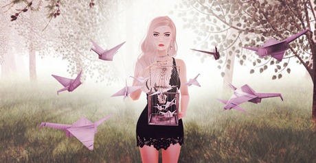 Second Life Marketplace - SPELL : Origami Birdcage (holdable)
