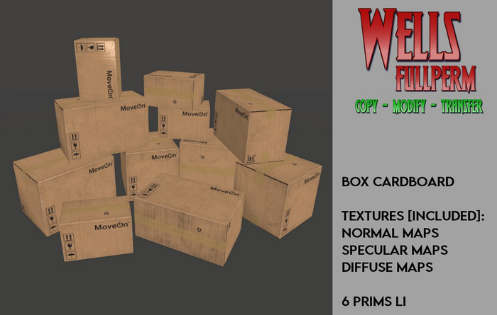 Second Life Marketplace - [WFP] - Box Cardboard