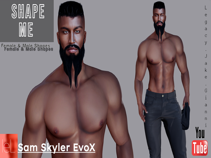 Second Life Marketplace - Shape Me - Sam Skyler Head EvoX Shape