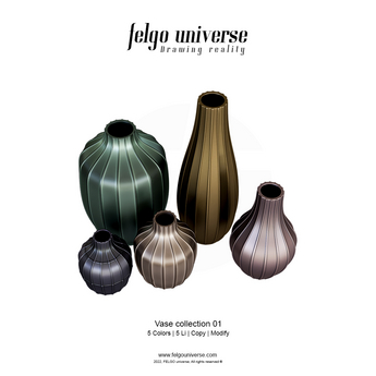 Second Life Marketplace - FELGO Universe // Decor - Vase Collection 01