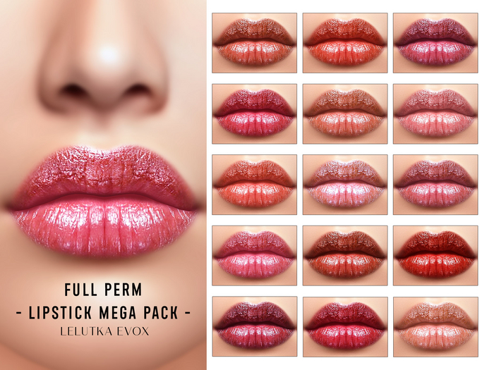 Second Life Marketplace - LELUTKA EVOX FULL PERM LIPS TEXTURES #36 -DEMO-