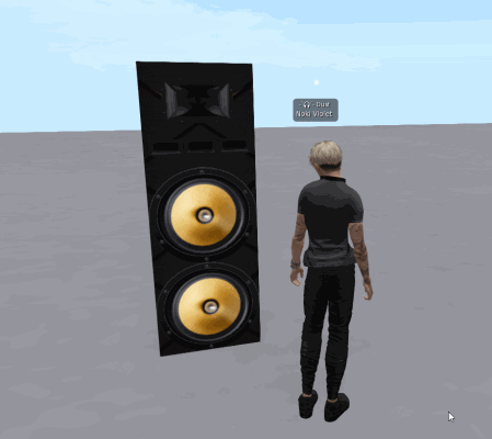Second Life Marketplace - Speaker animated V6 black and gold