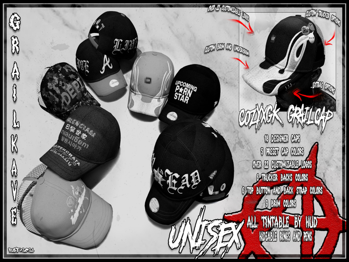 Second Life Marketplace - //COZYxGK: GRAIL CAP [DEMO]