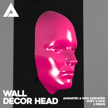 Second Life Marketplace - [ALPHA] Wall Decor Head (add me)