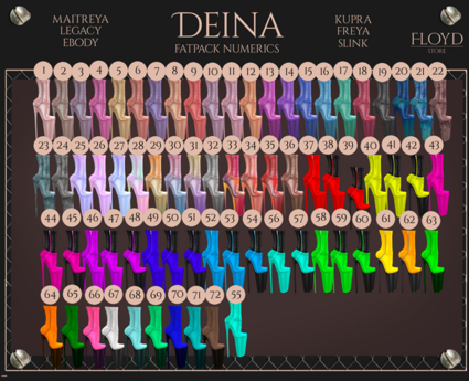 Second Life Marketplace - .:FLOYD:.Deina Boots Fatpack