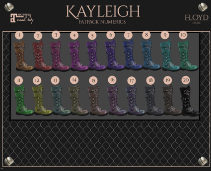 Second Life Marketplace - .:FLOYD:.Kayleigh Boots Fatpack