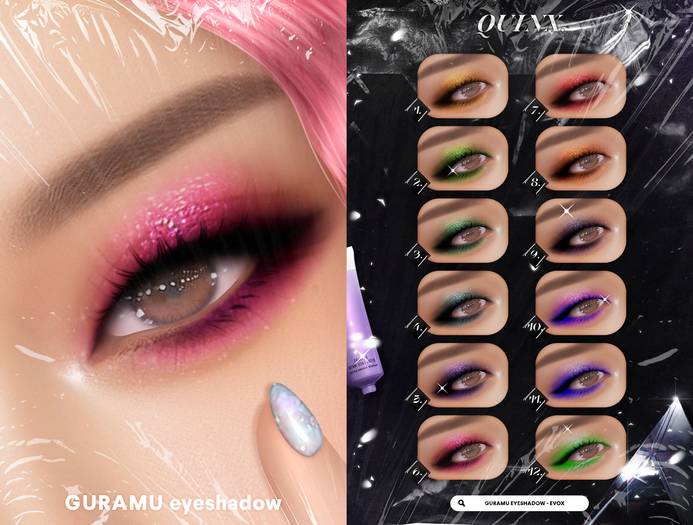 Second Life Marketplace - quinx. guramu eyeshadow (evox)