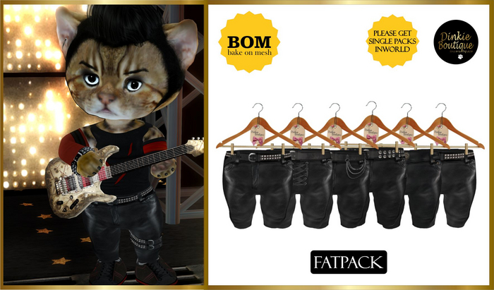 Second Life Marketplace - *DB* DINKIES COREY BOM LEATHER PANTS* Fatpack